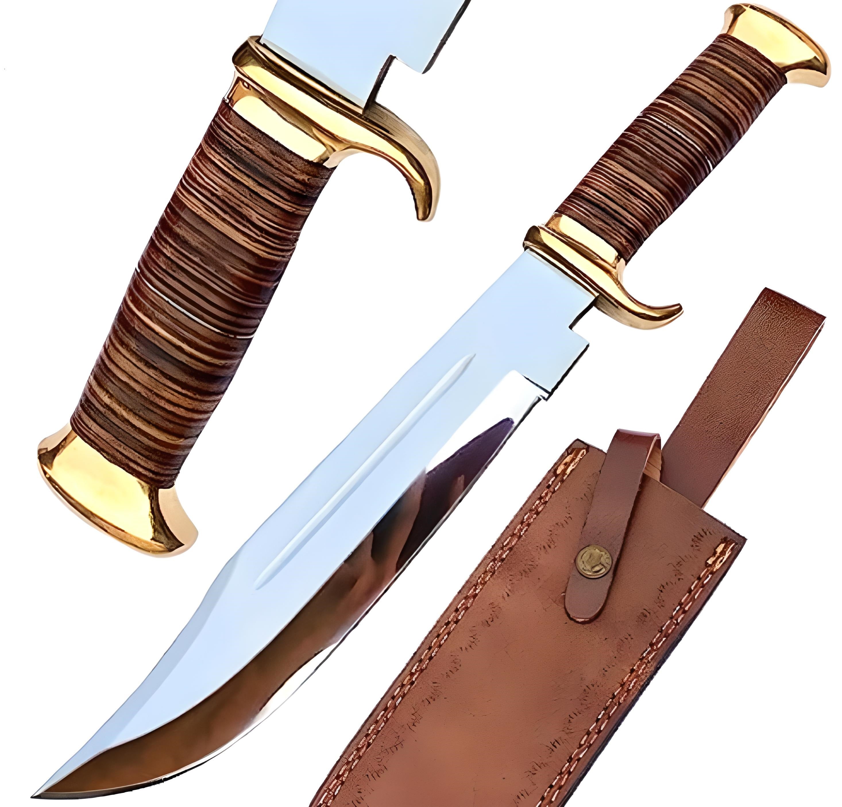 18" Large Handmade Forged Crocodile Dundee Knife, D2 Steel Blade with ...